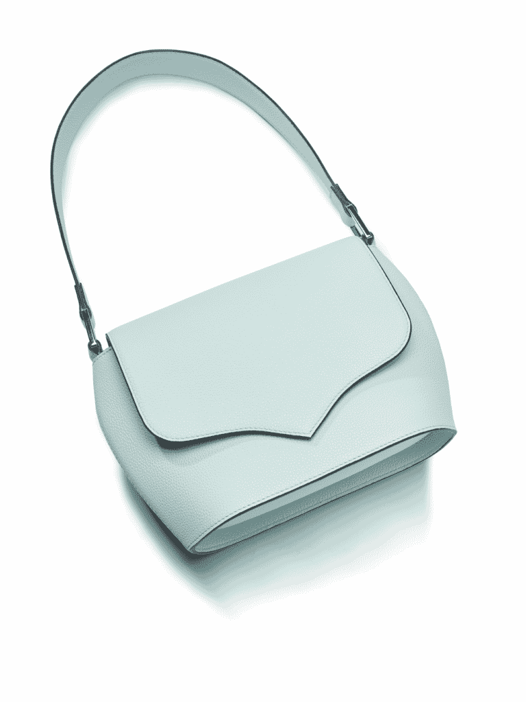 Sam handbag sky blue calf - Maison Jean Rousseau