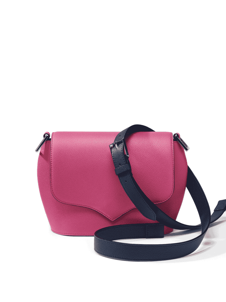 Bandoulière sac Sam veau bleu - Maison Jean Rousseau