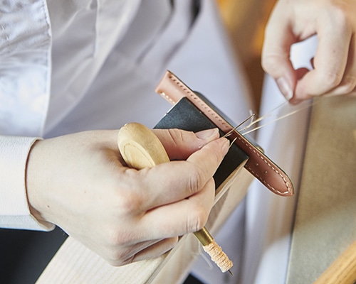 Bracelet montre cuir - Maison Jean Rousseau