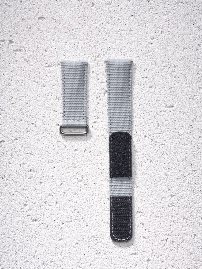 Velcro watch strap gray rubber - Maison Jean Rousseau