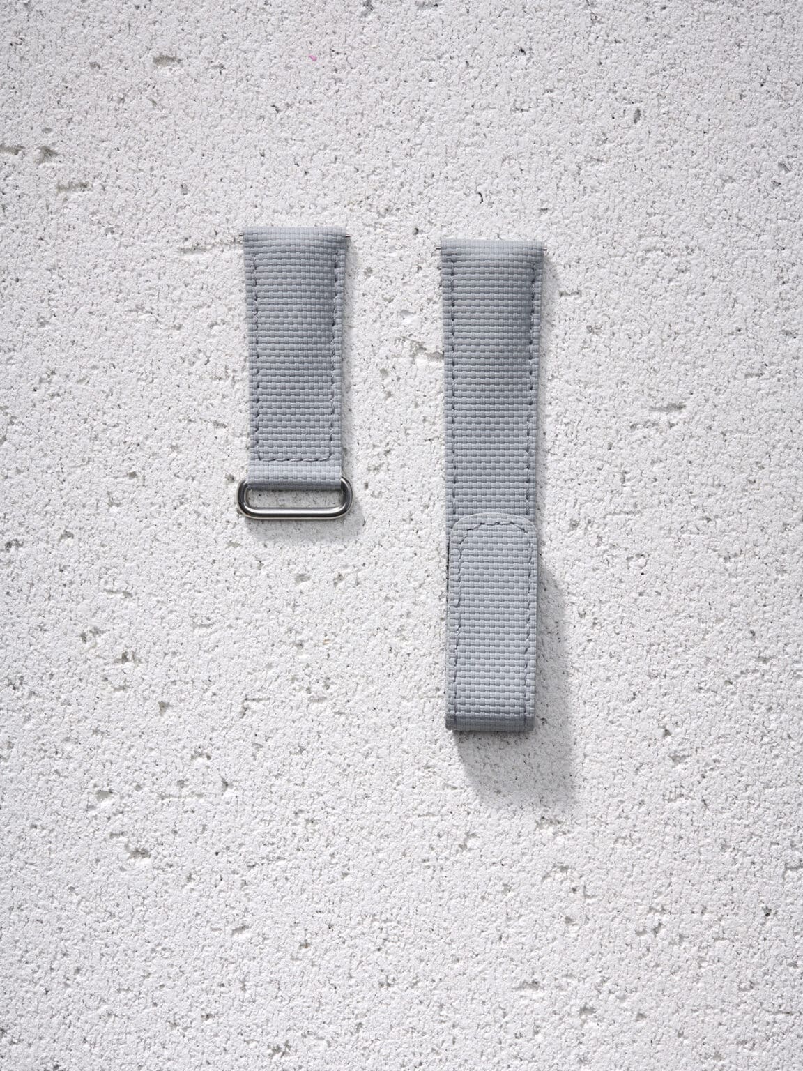 Velcro watch strap gray rubber - Maison Jean Rousseau