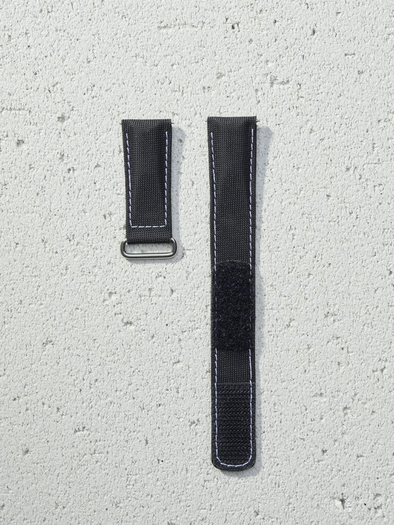 Velcro watch strap black technical fabric - Maison Jean Rousseau