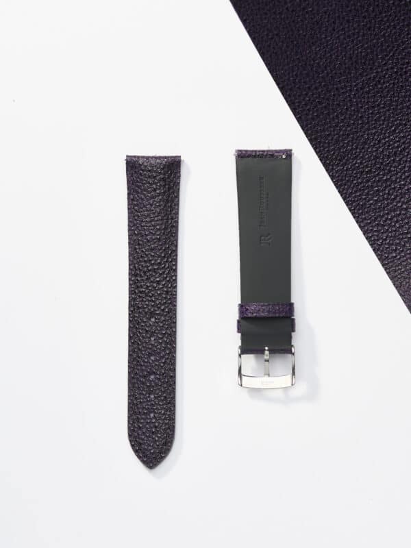 Luxury watch strap – violet Black Diamond leather - Maison Jean Rousseau
